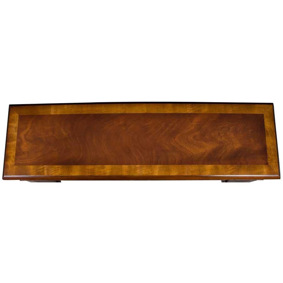 Inlaid Mahogany Narrow Three-Drawer Chippendale Style Sofa Table ...
