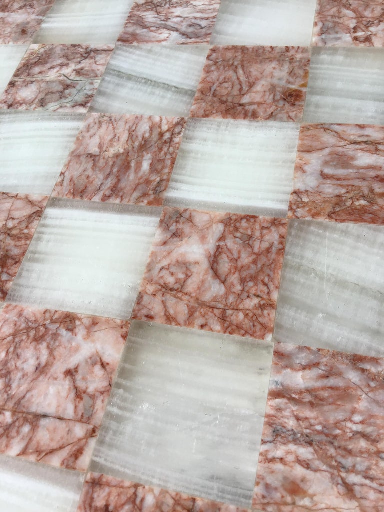 Inlaid Marble Chess Board/Backgammon Board at 1stDibs