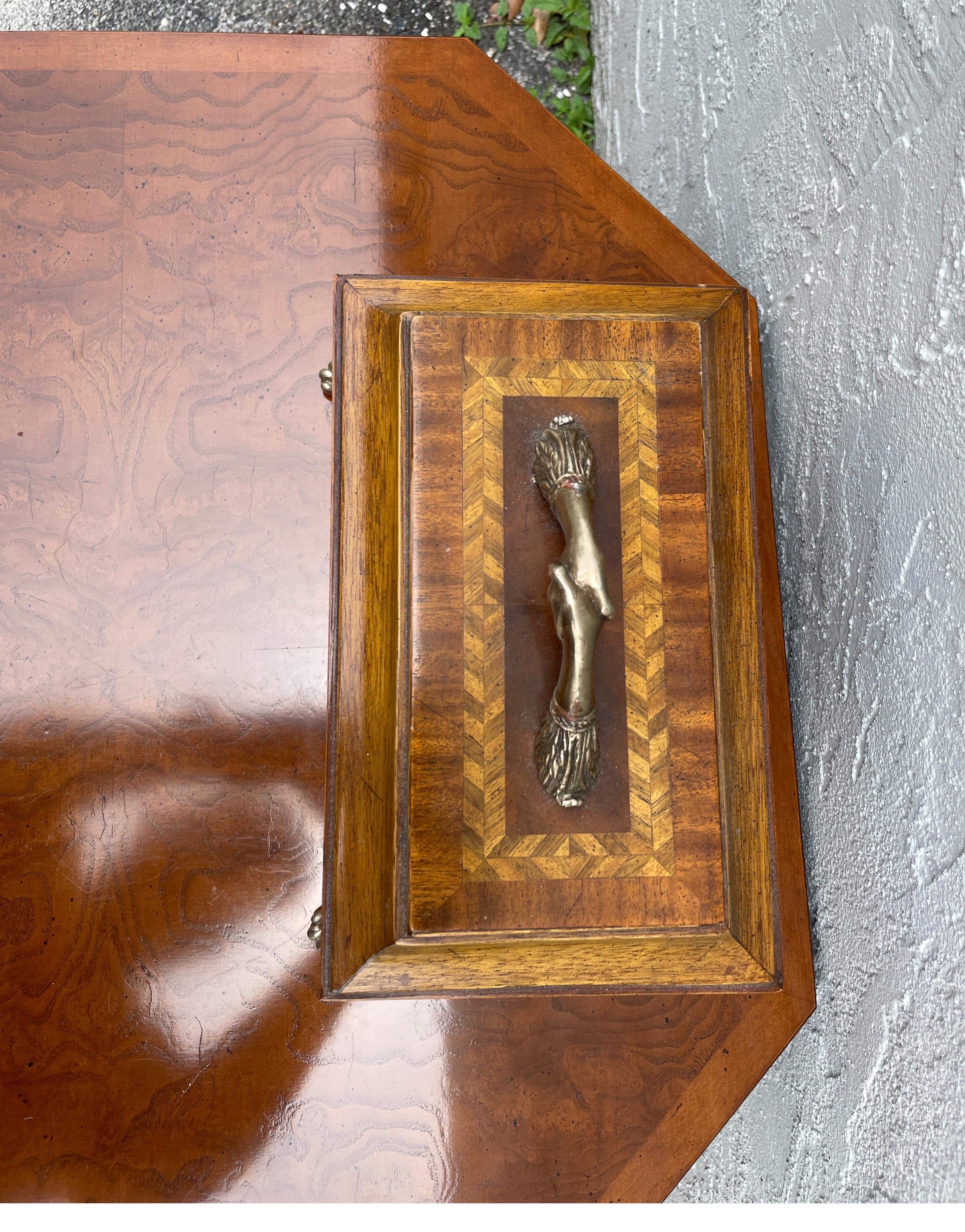 Inlaid Marquetry Wood Box For Sale at 1stDibs