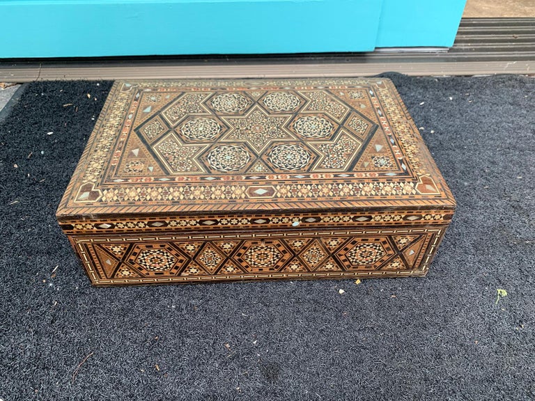 Inlaid Moroccan Box, circa 1890 at 1stDibs