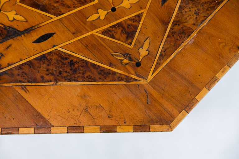 Inlaid Octagonal Table at 1stDibs
