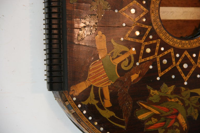 Inlayed String Instrument as Ornamentation/Sculpture at 1stDibs