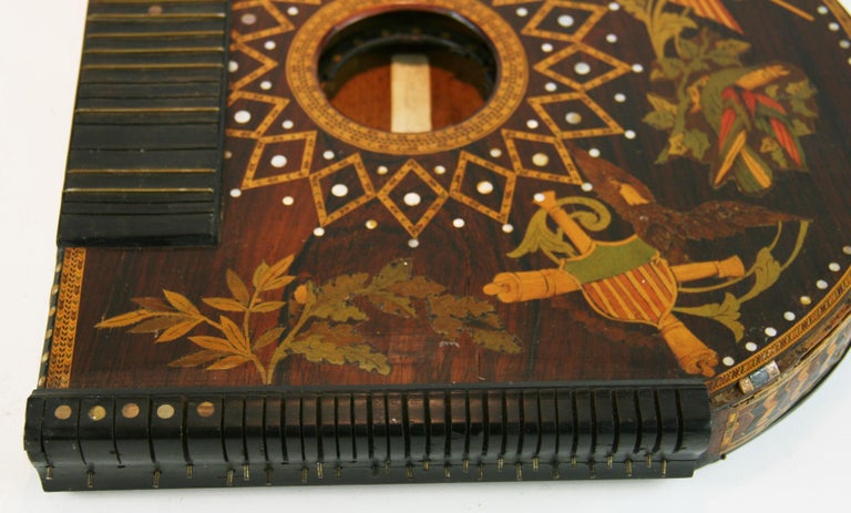 Inlayed String Instrument as Ornamentation/Sculpture at 1stDibs