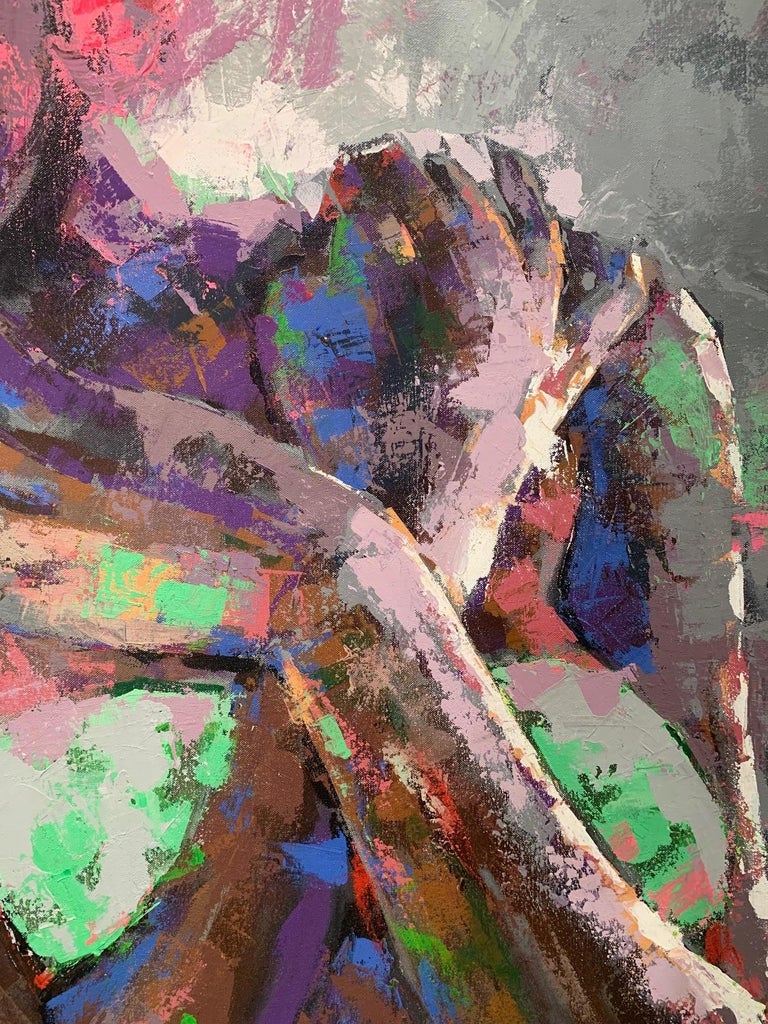 Innocent Chikezie - 'Pink Hair'Contemporary Original Figurative Young ...