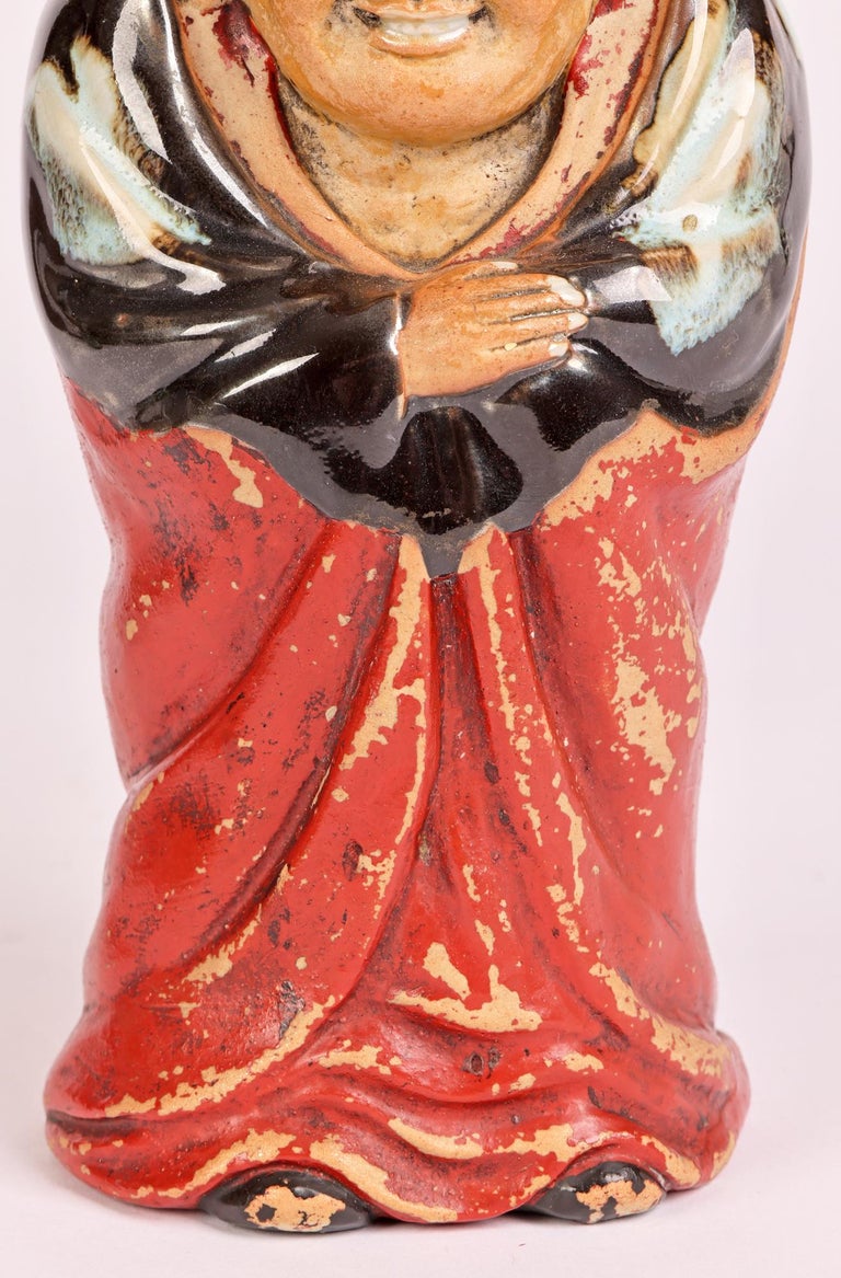 Inoue Ryosai Sumida Gawa Japanese Pottery Character Jug, c.1900 For ...