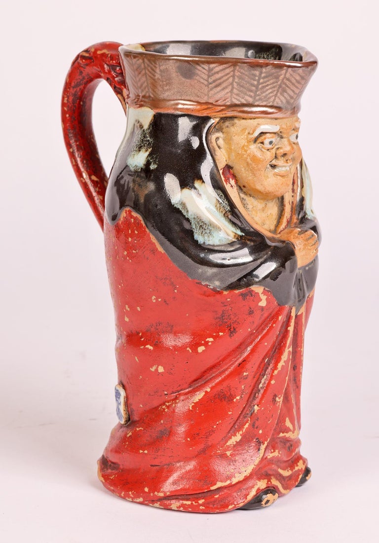 Inoue Ryosai Sumida Gawa Japanese Pottery Character Jug, c.1900 For ...