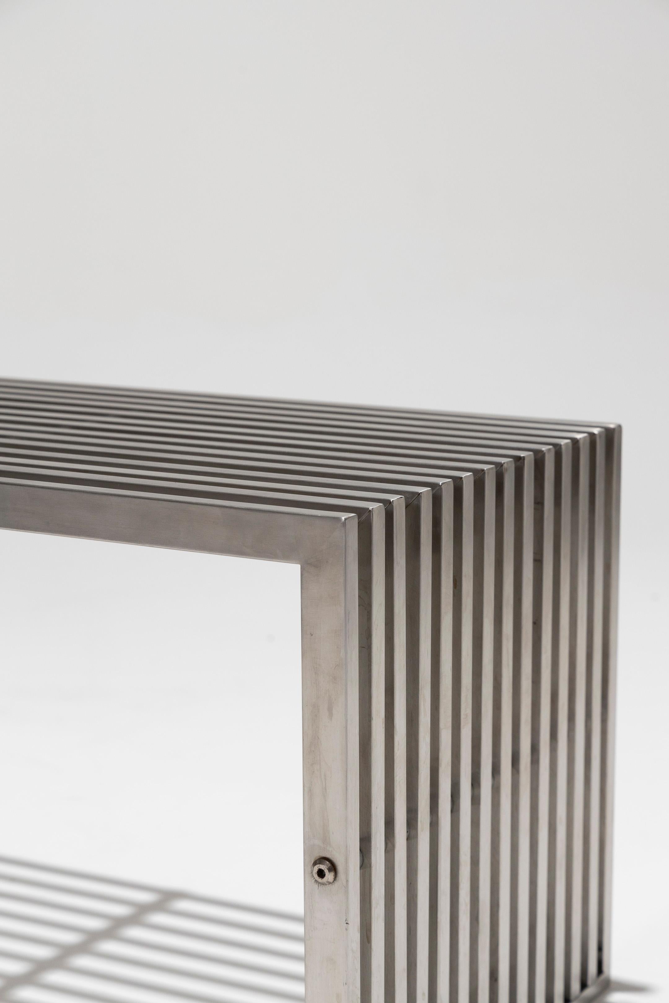 Inox bench For Sale at 1stDibs