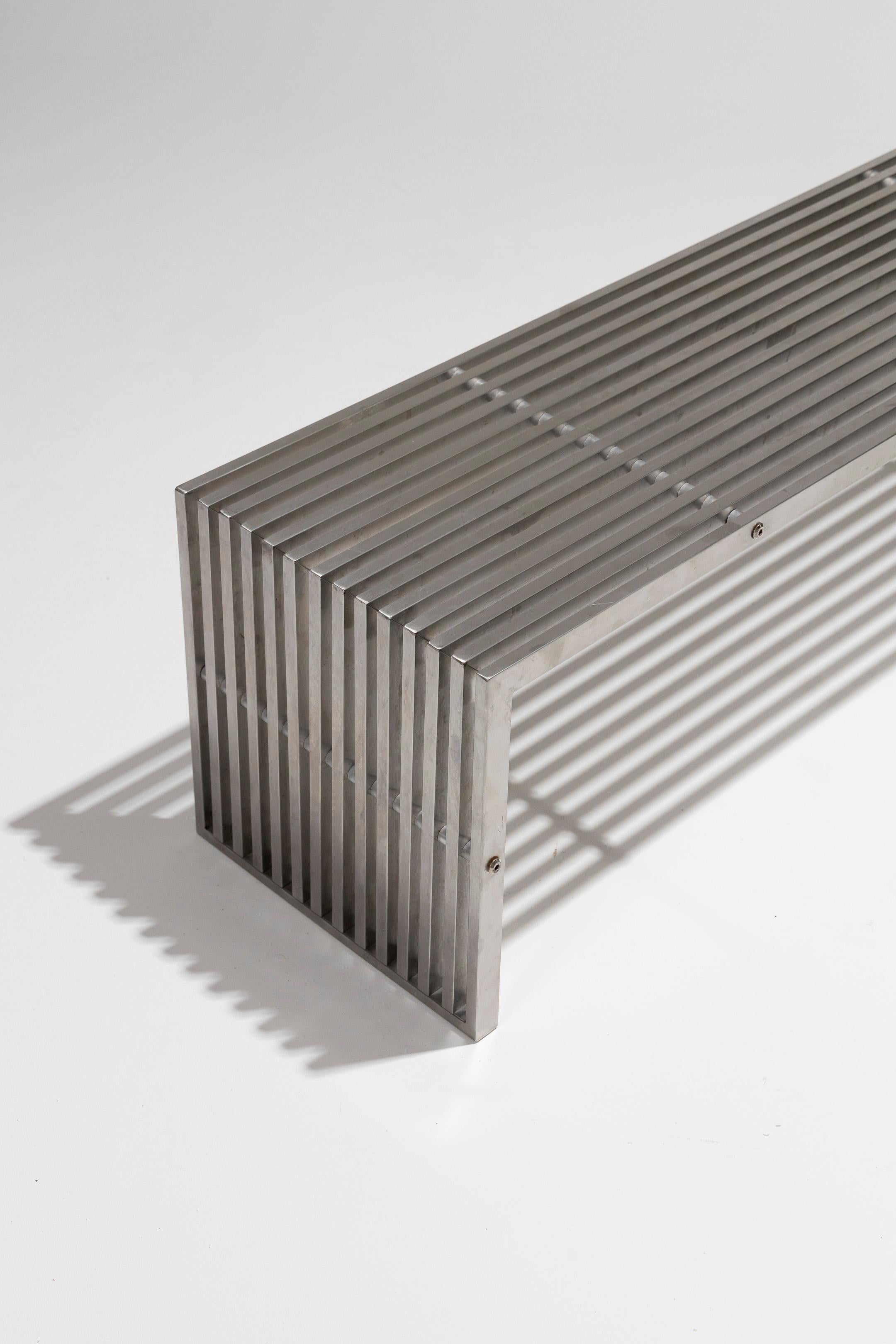 Inox bench For Sale at 1stDibs