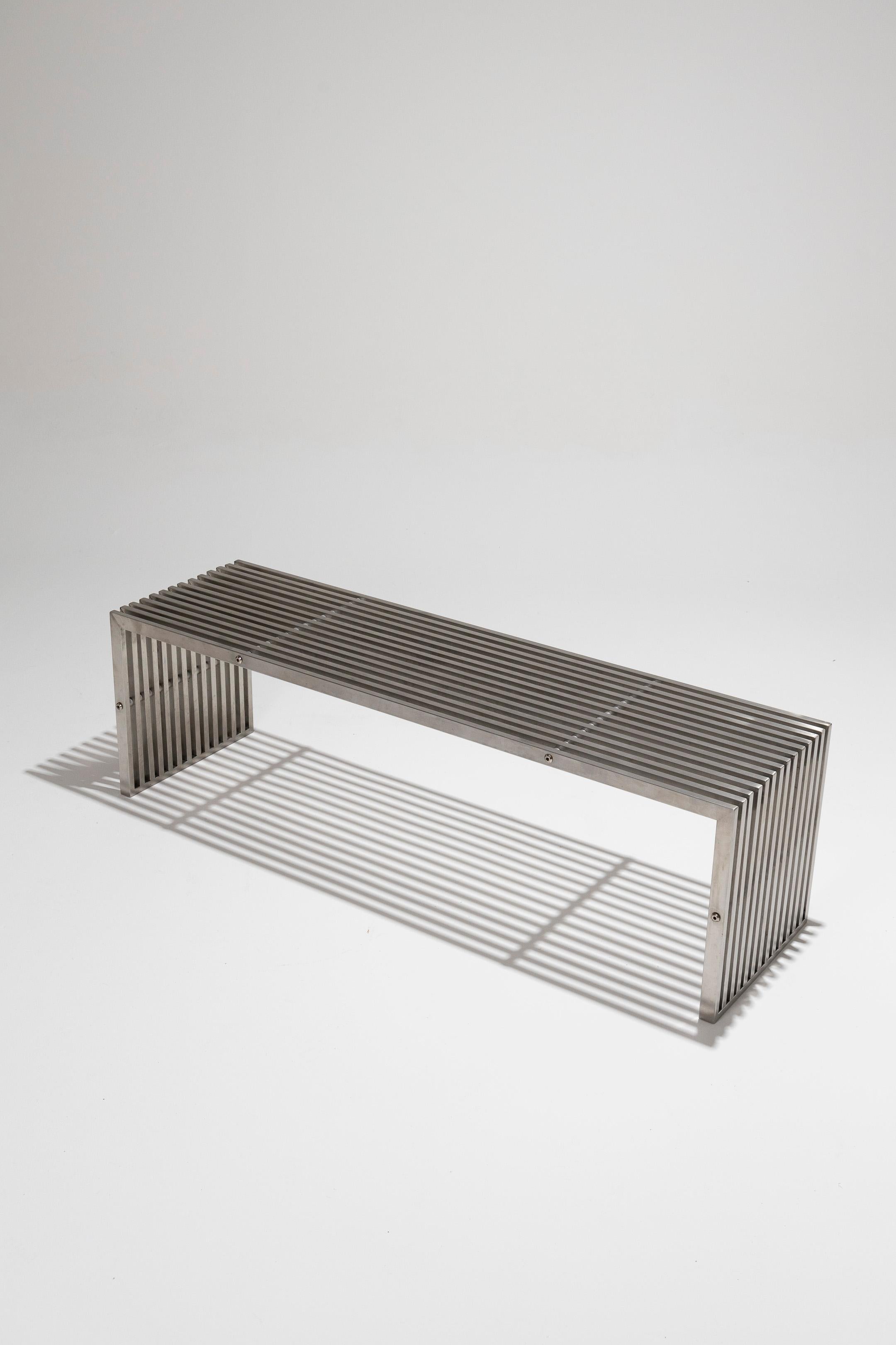 Inox bench For Sale at 1stDibs