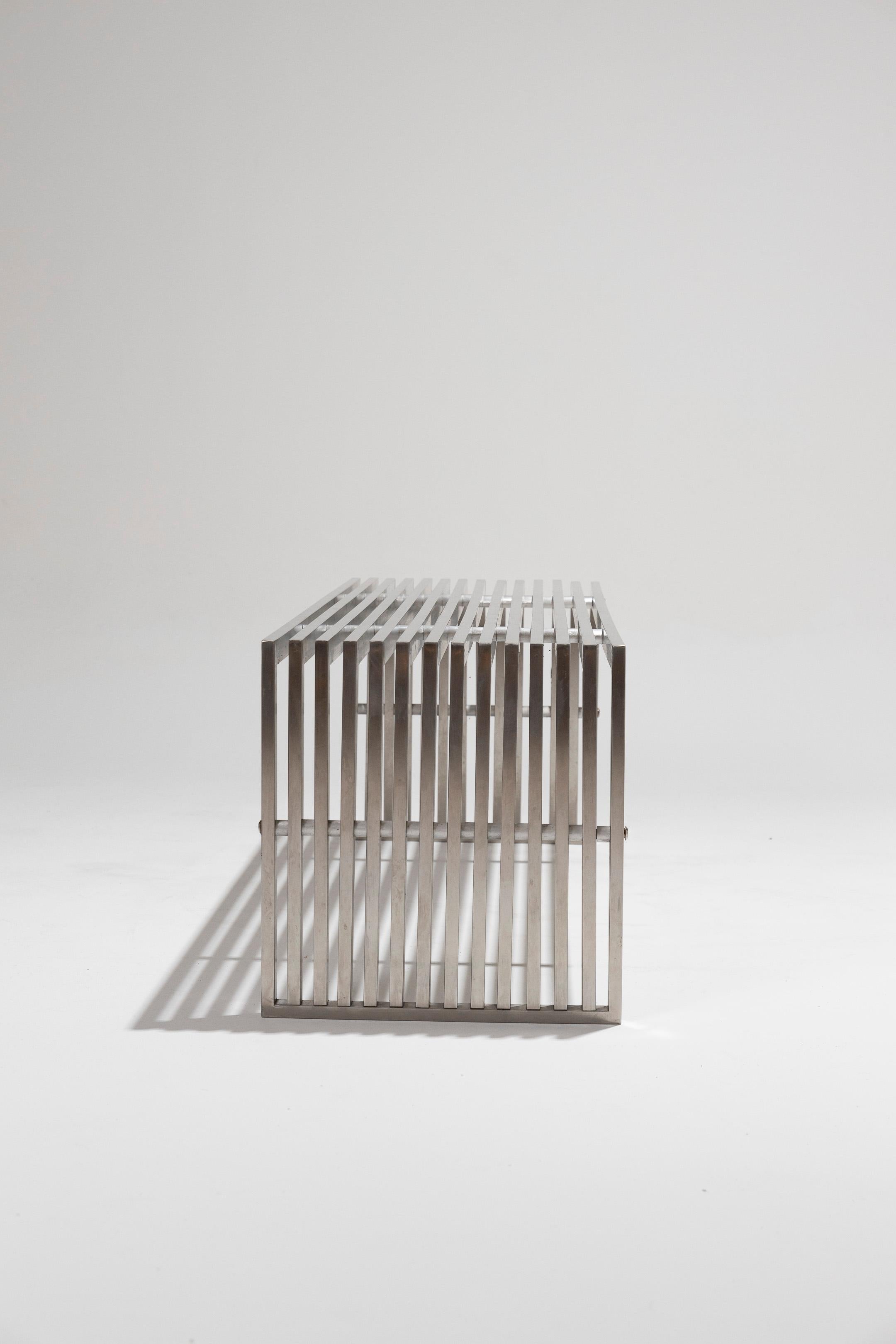 Inox bench For Sale at 1stDibs