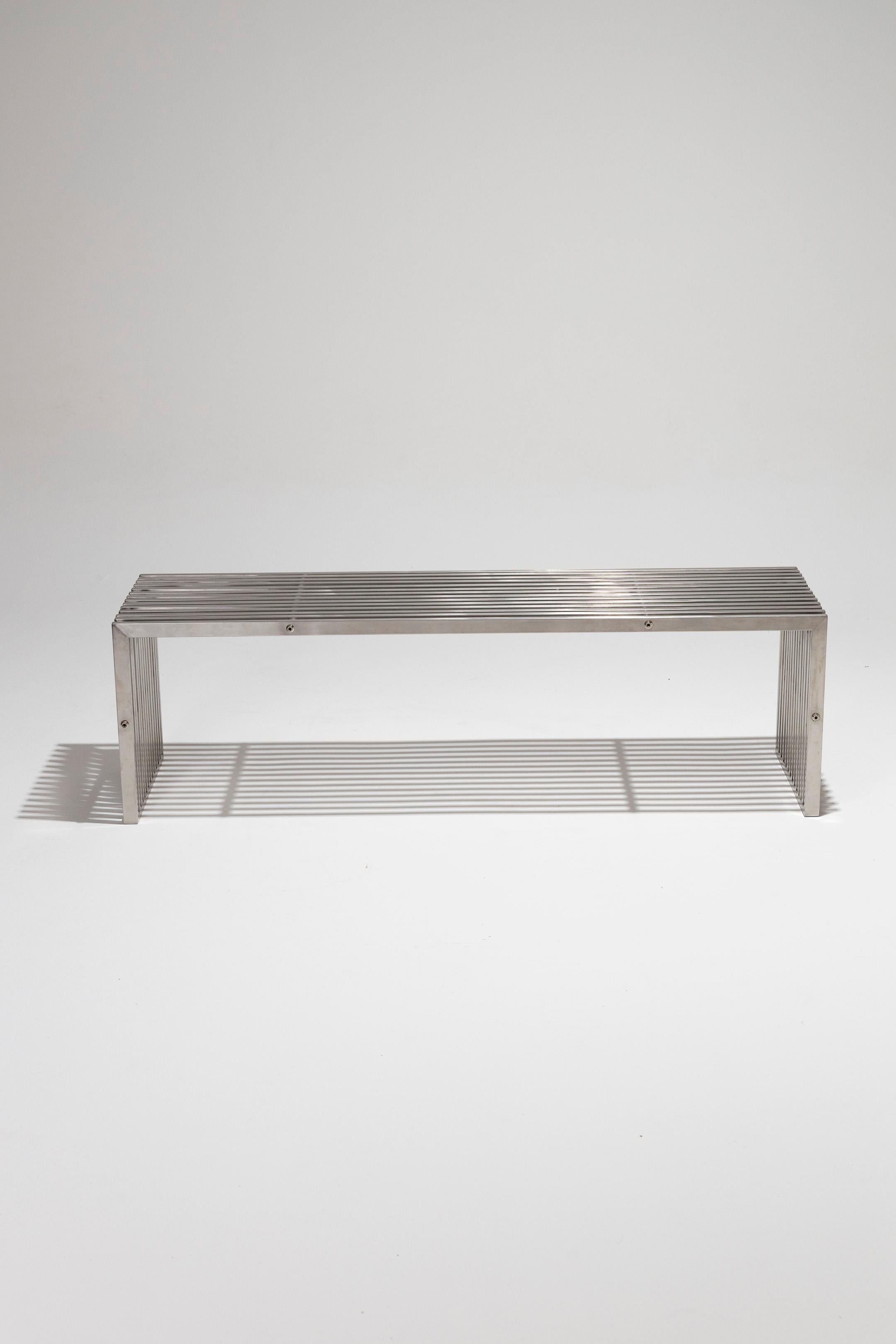 Inox bench For Sale at 1stDibs