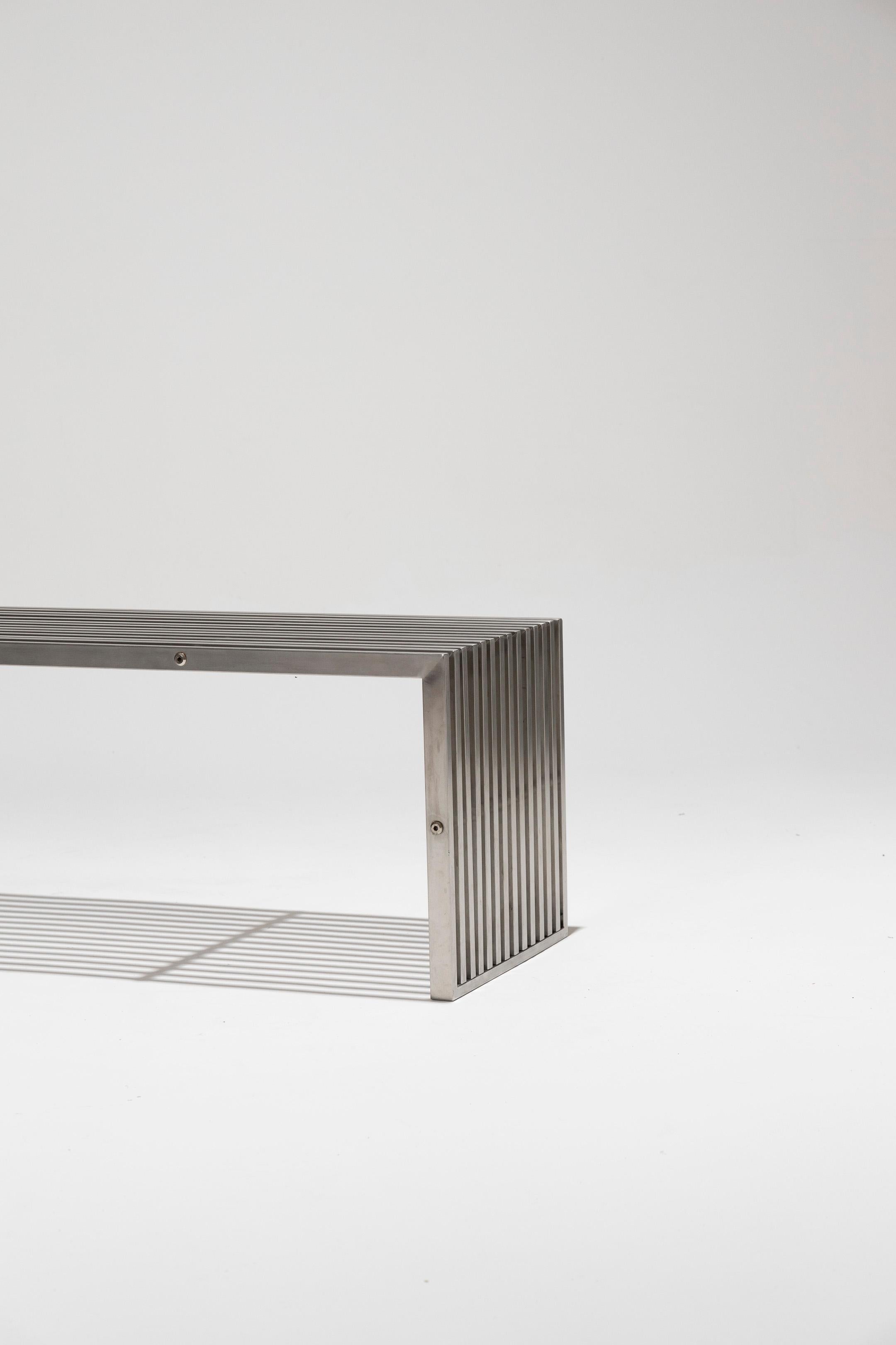 Inox bench For Sale at 1stDibs