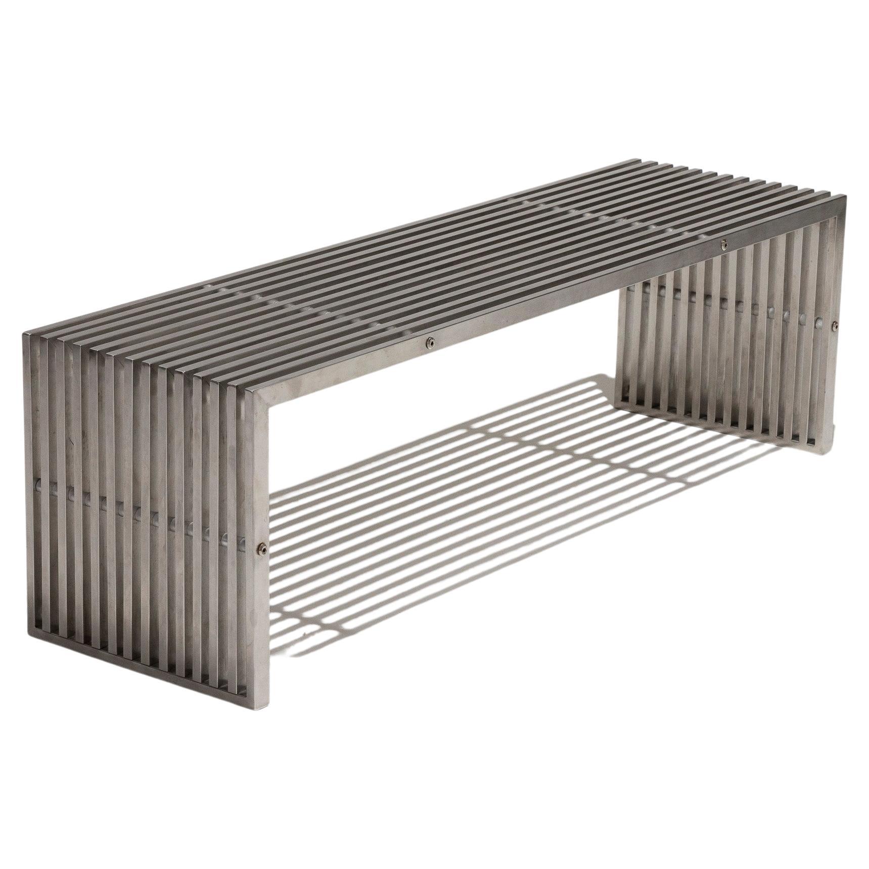 Inox bench For Sale at 1stDibs