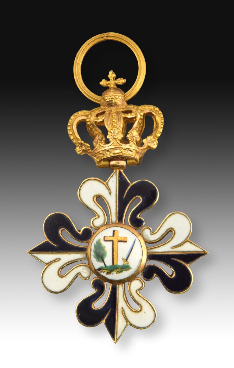 Inquisition Cross, Gold, Enamel, Spain, 19th Century at 1stDibs