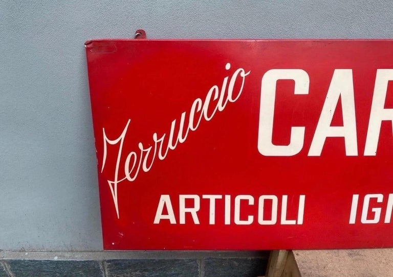 Insegna, Vintage, Italiana For Sale at 1stDibs