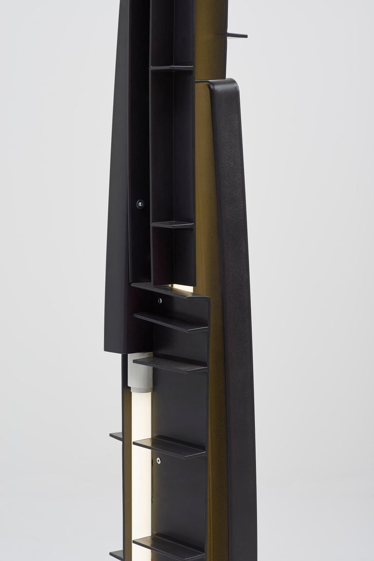 Inside-Out Tower Lamp, Dark Edition, Pierre Castignola For Sale at 1stDibs