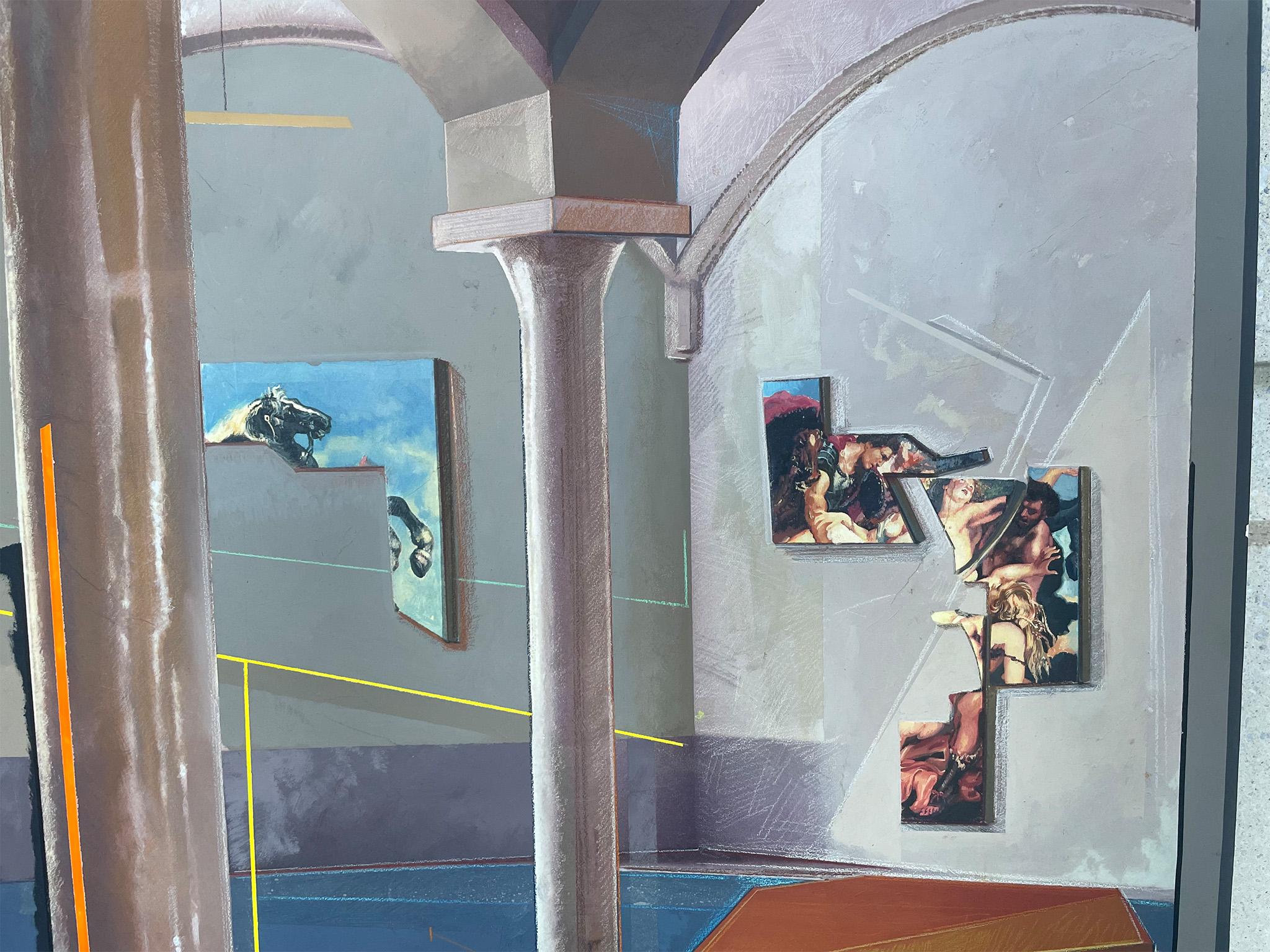 “Installazione Rotazoine a Destre”, Surrealist Painting by Andrea ...