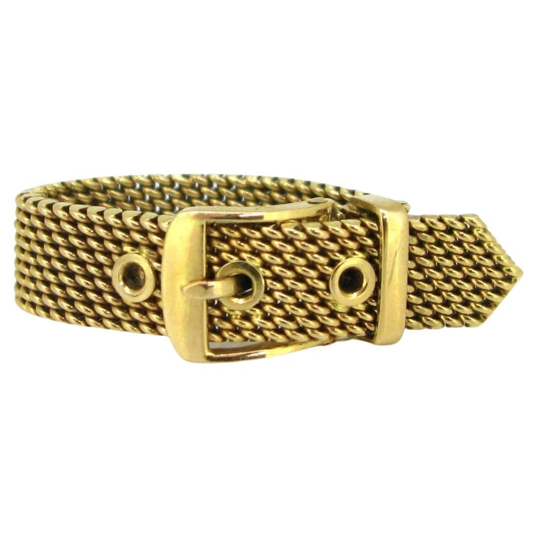 Adjustable Belt Ring 14 Karat Yellow Gold at 1stDibs