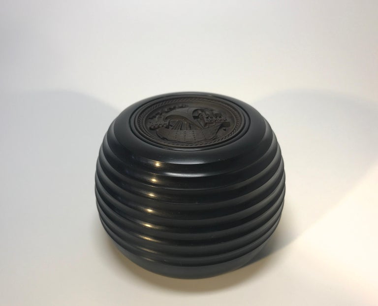 Cameo Ancient Mariner Sailing Ship, Vintage Turned Beehive Shaped ...