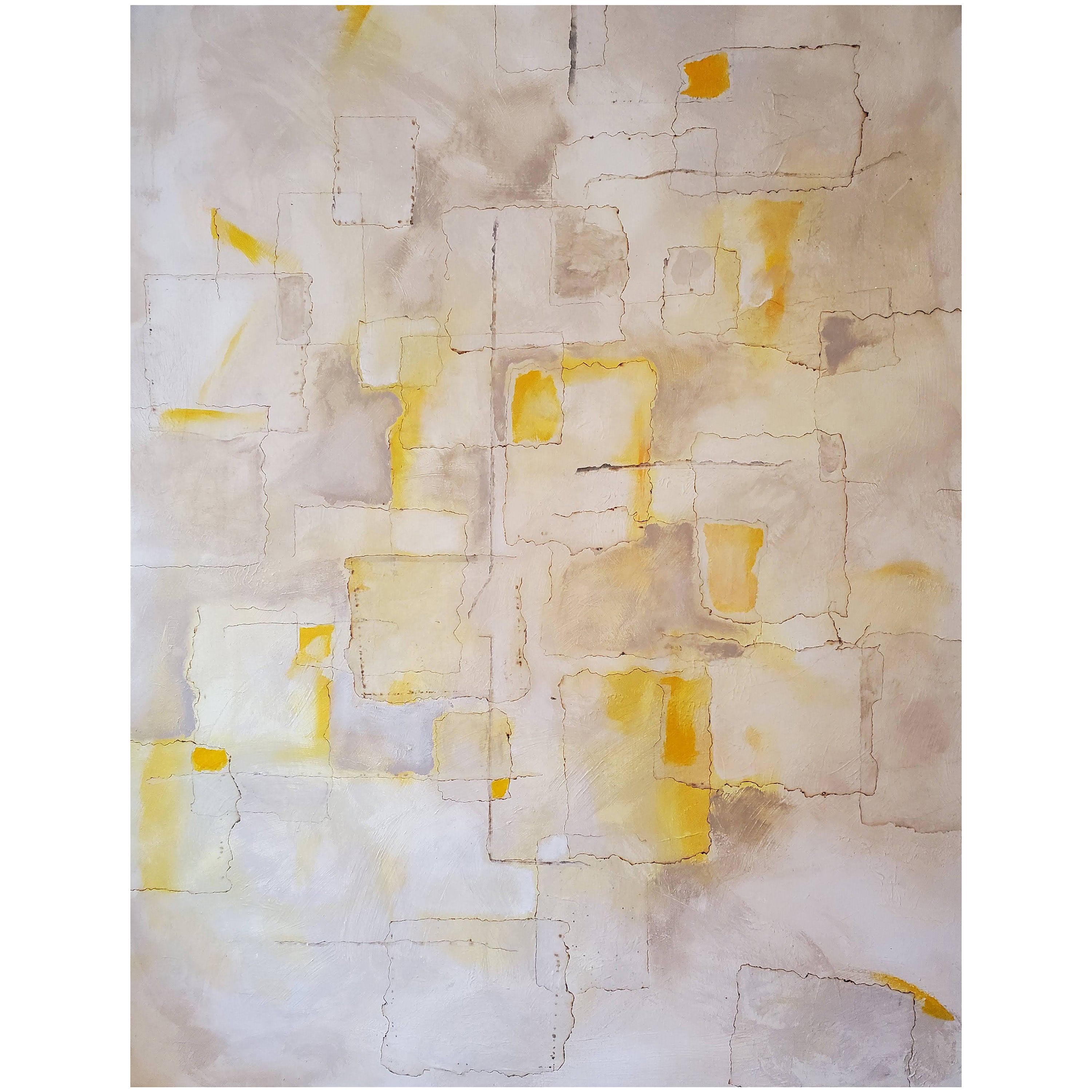 Gray and Yellow Abstract by Christopher Shoemaker at 1stDibs
