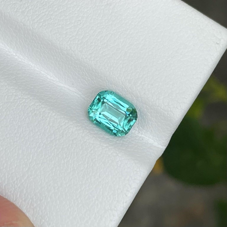 Intense Turquoise Blue Tourmaline Gemstone 1.50 Carat Tourmaline Ring ...