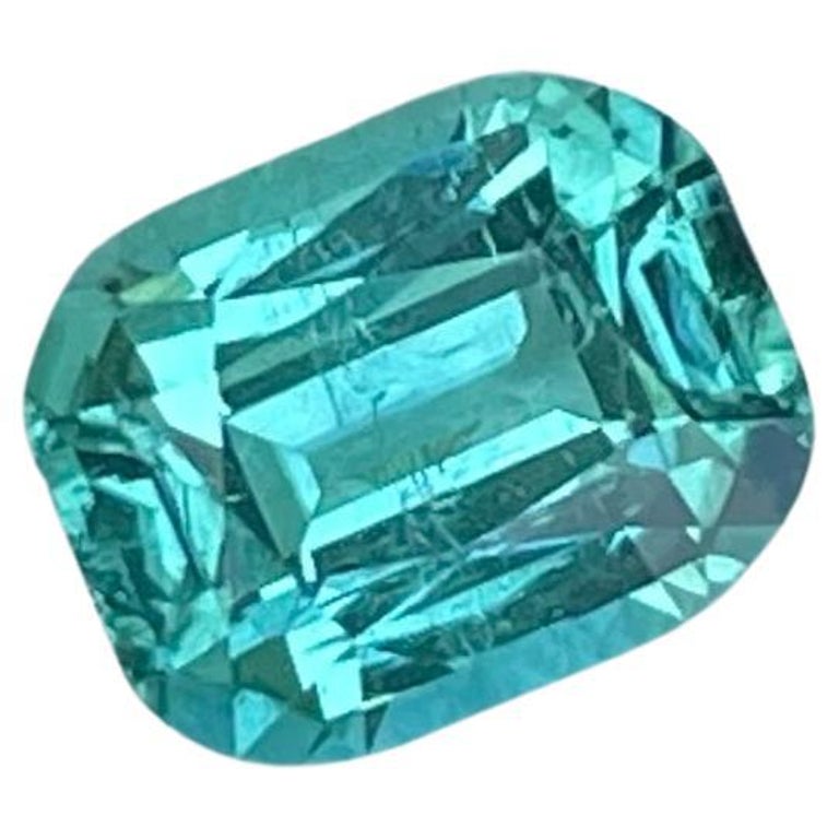 Intense Turquoise Blue Tourmaline Gemstone 1.50 Carat Tourmaline Ring ...