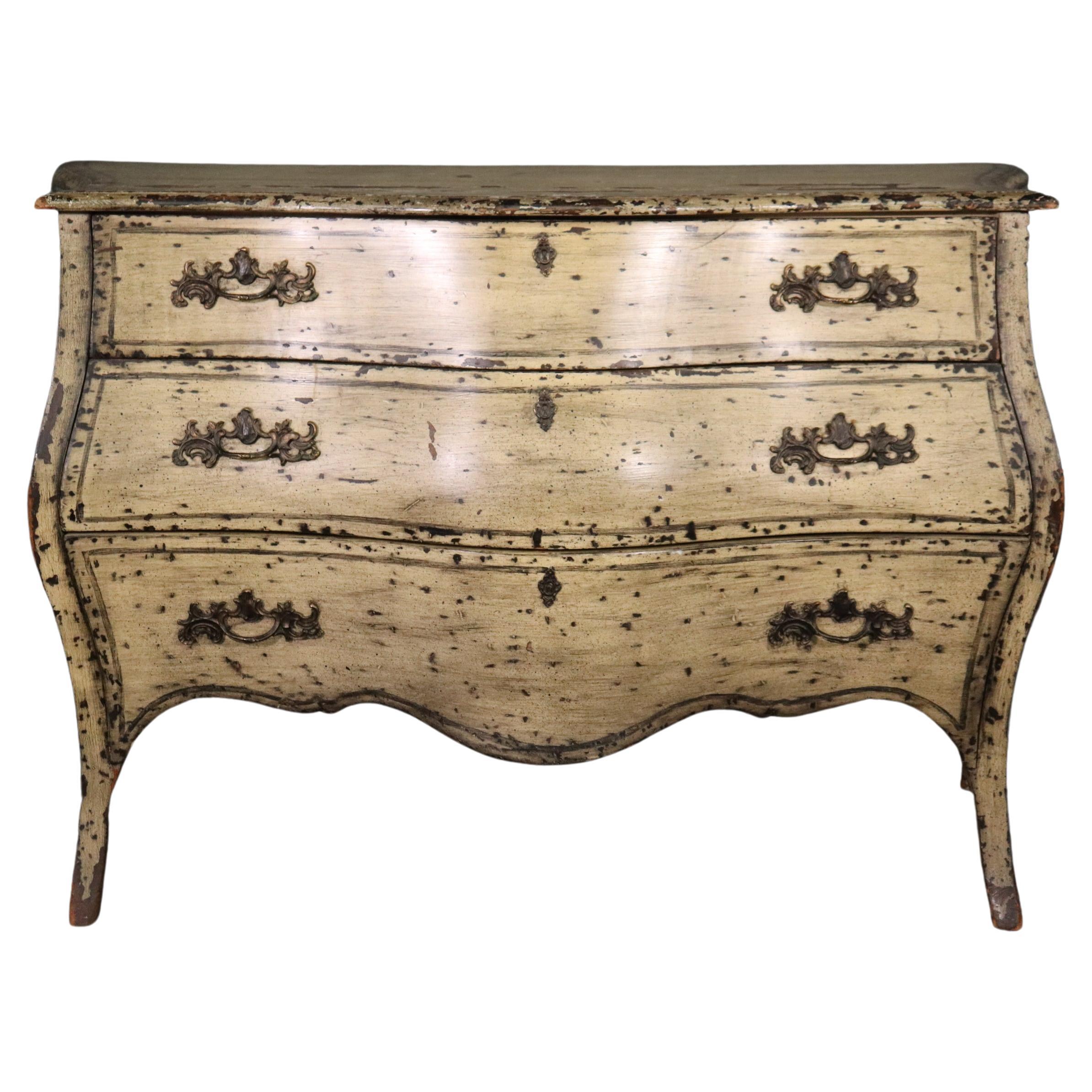 Multi Drawer Apothecary Style Dresser in Distressed White Paint For ...