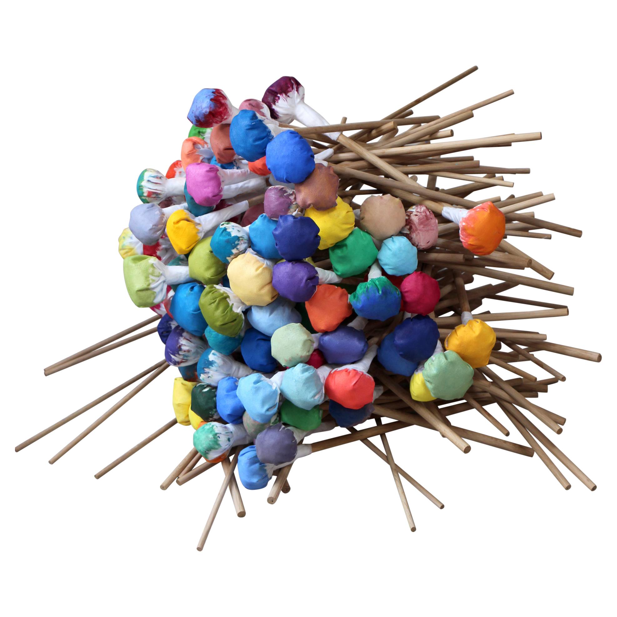 Interactive 3d Textile and Multimedia 'Pointillist' Wall Sculpture by ...