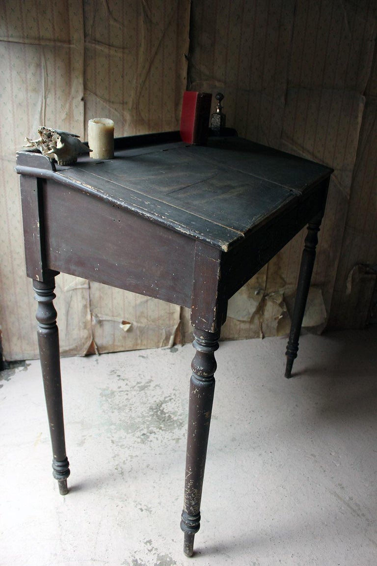 Interesting 19th Century Painted Pine and Graffitied Clerk’s Desk ...