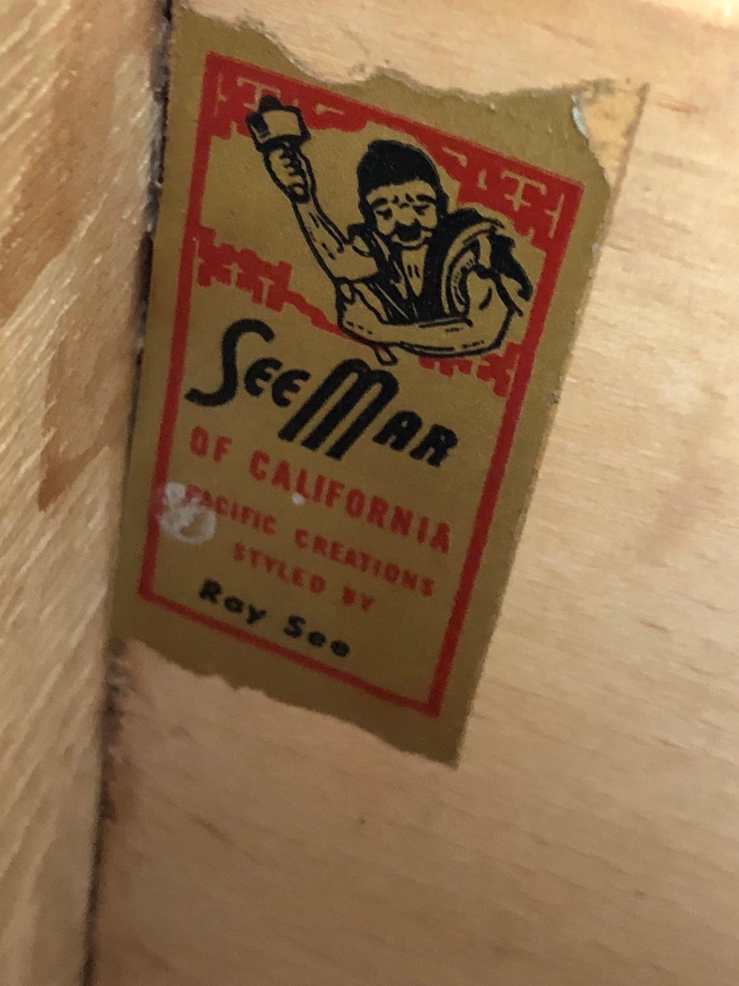 Interesting California Design Desk by Ray See for See Mar at 1stDibs