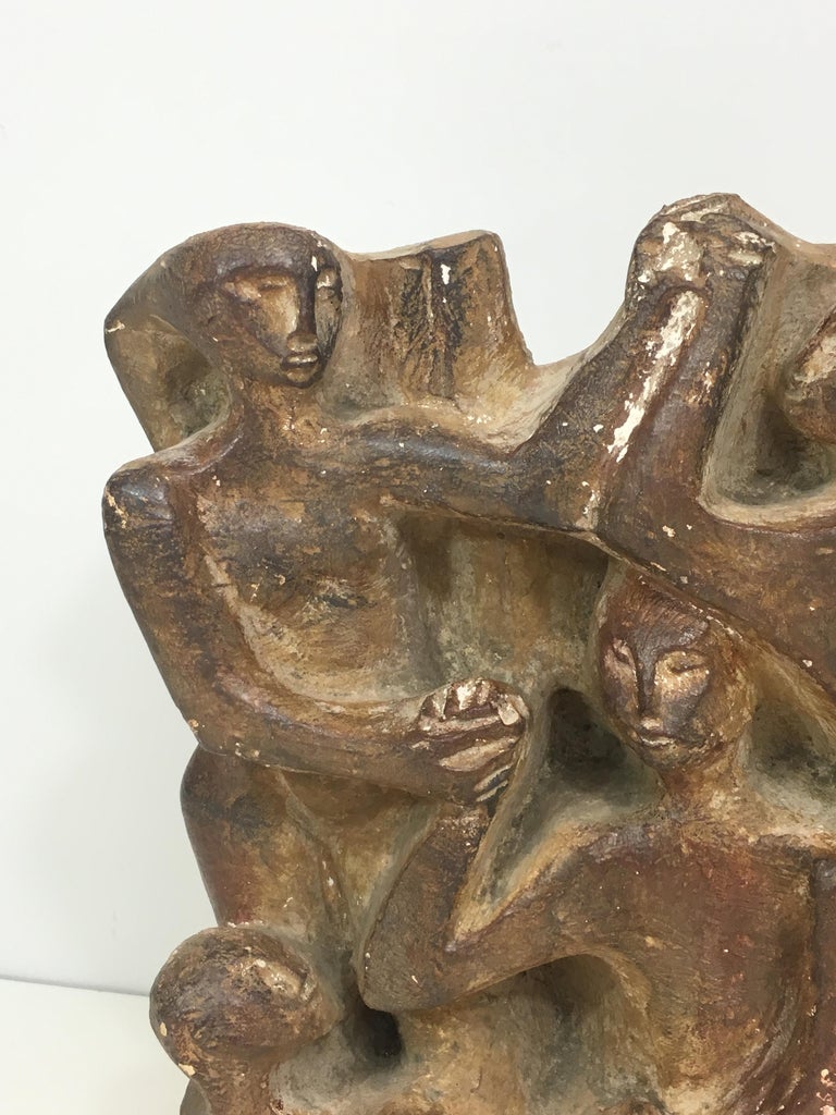 Interesting Plaster Sculpture, circa 1950 For Sale at 1stDibs