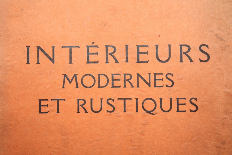 Interieurs Modernes and Rustiques by Jean Virette For Sale at 1stDibs