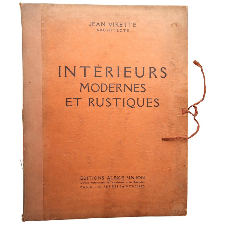 Interieurs Modernes and Rustiques by Jean Virette For Sale at 1stDibs