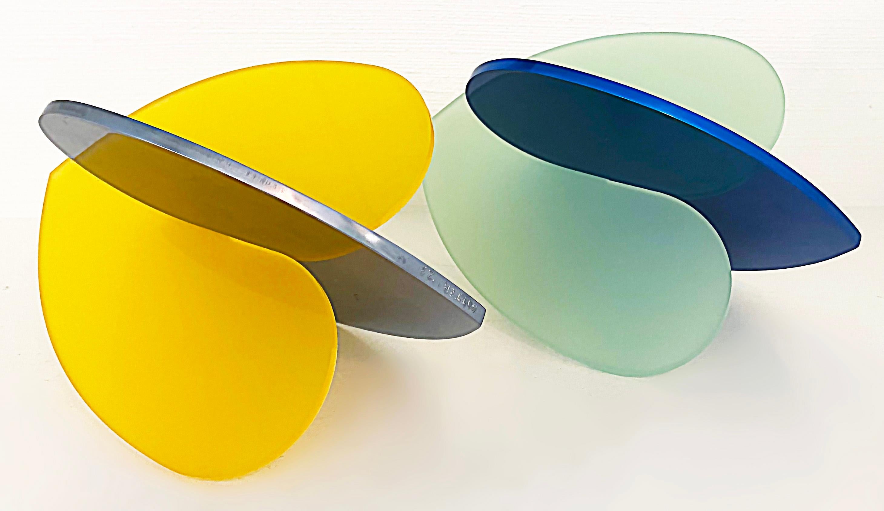 Interlocking Hearts Aluminum, Acrylic Sculpture, Michael Gitter, Phu ...