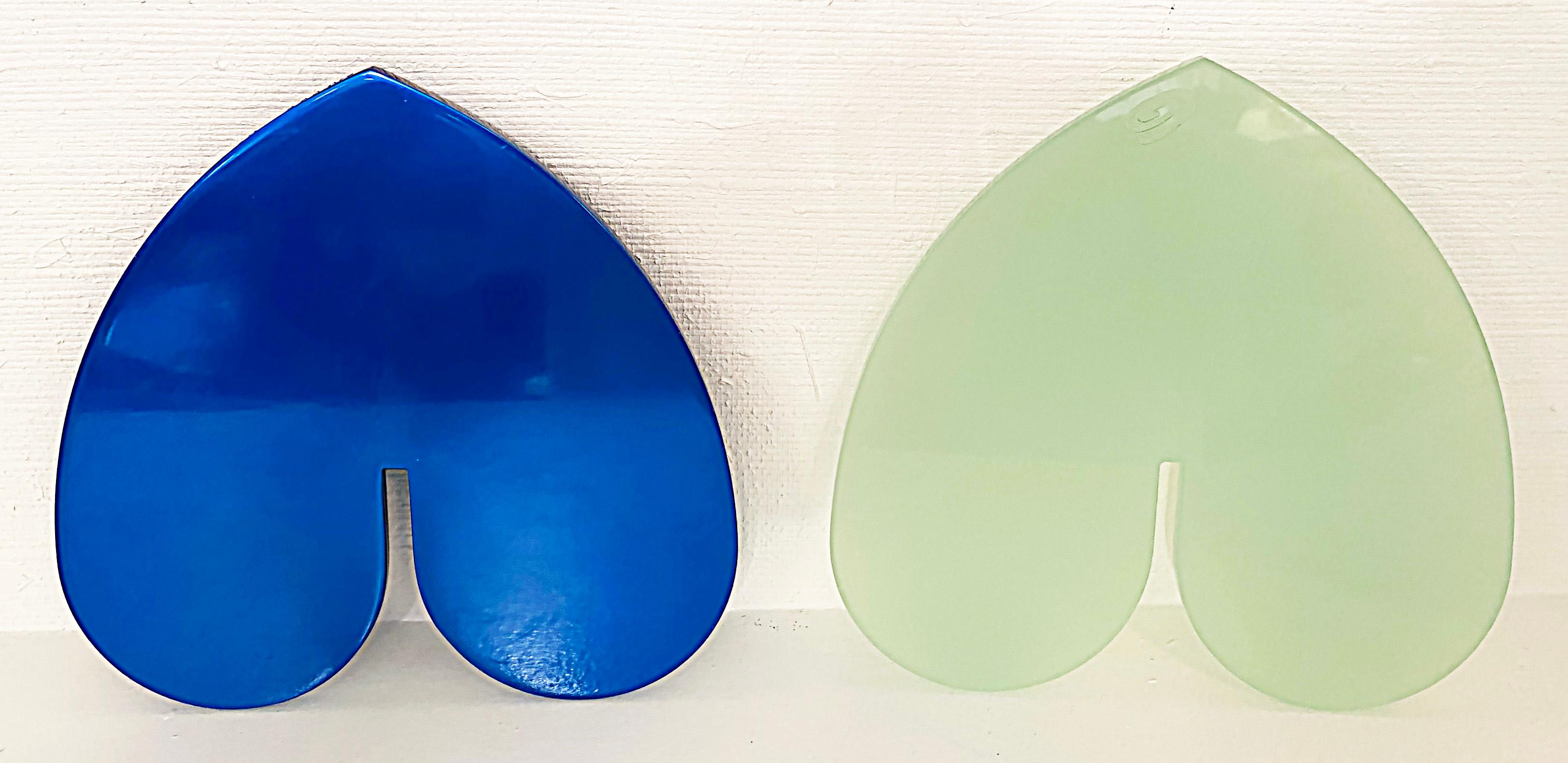 Interlocking Hearts Aluminum, Acrylic Sculpture, Michael Gitter, Phu ...