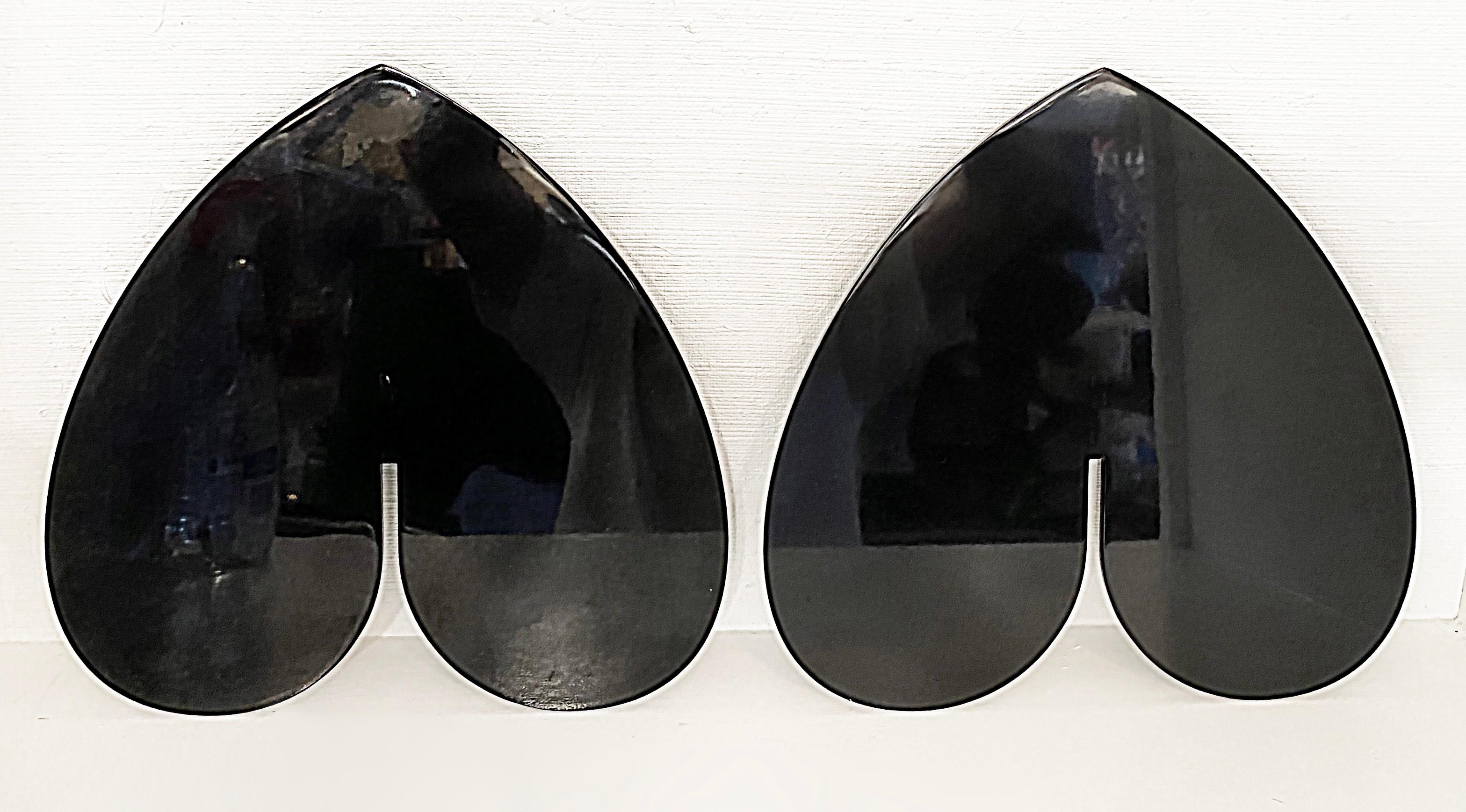 Interlocking Hearts Anodized Aluminum Sculpture, Michael Gitter, Phu ...