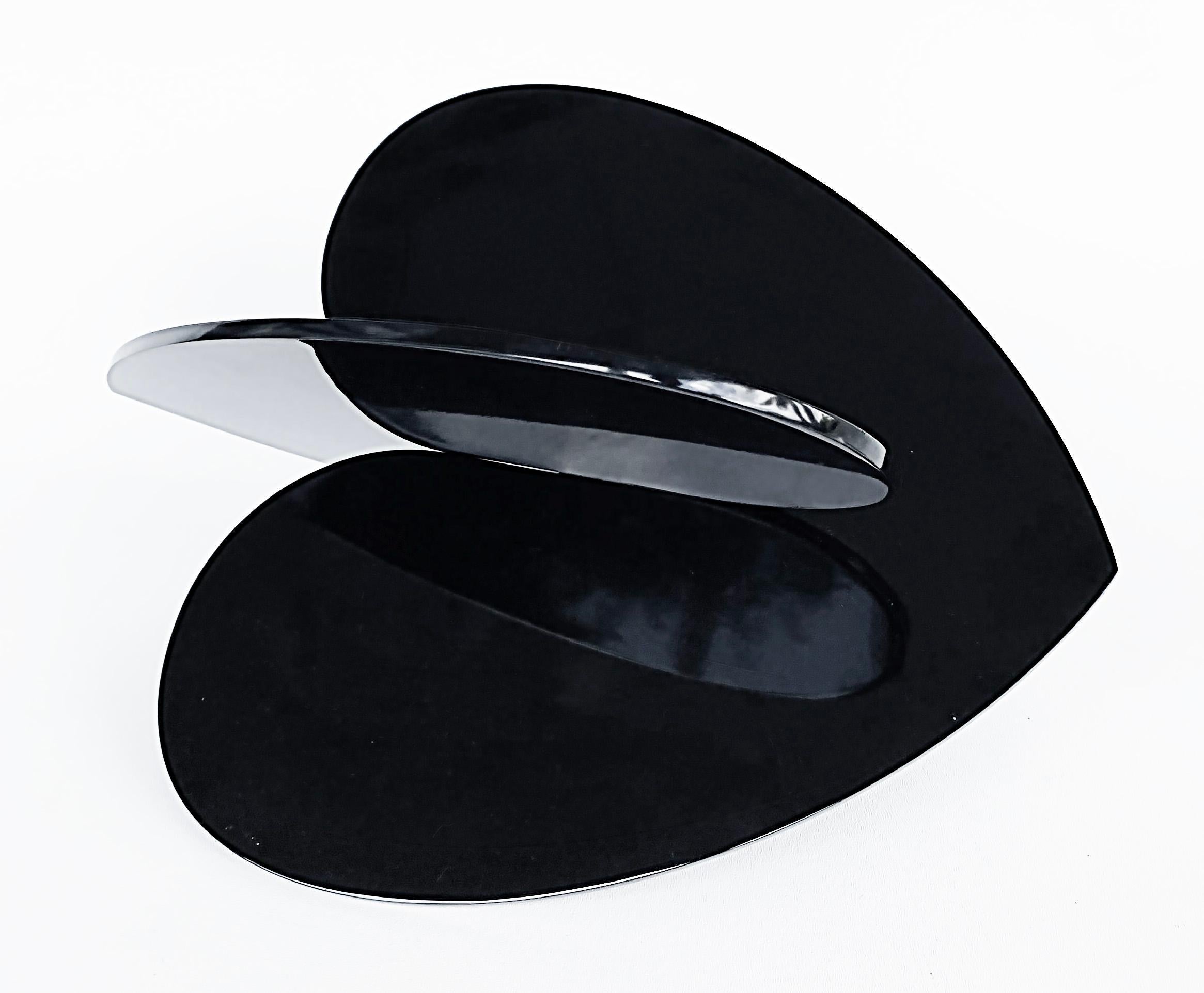 Interlocking Hearts Anodized Aluminum Sculpture, Michael Gitter, Phu ...