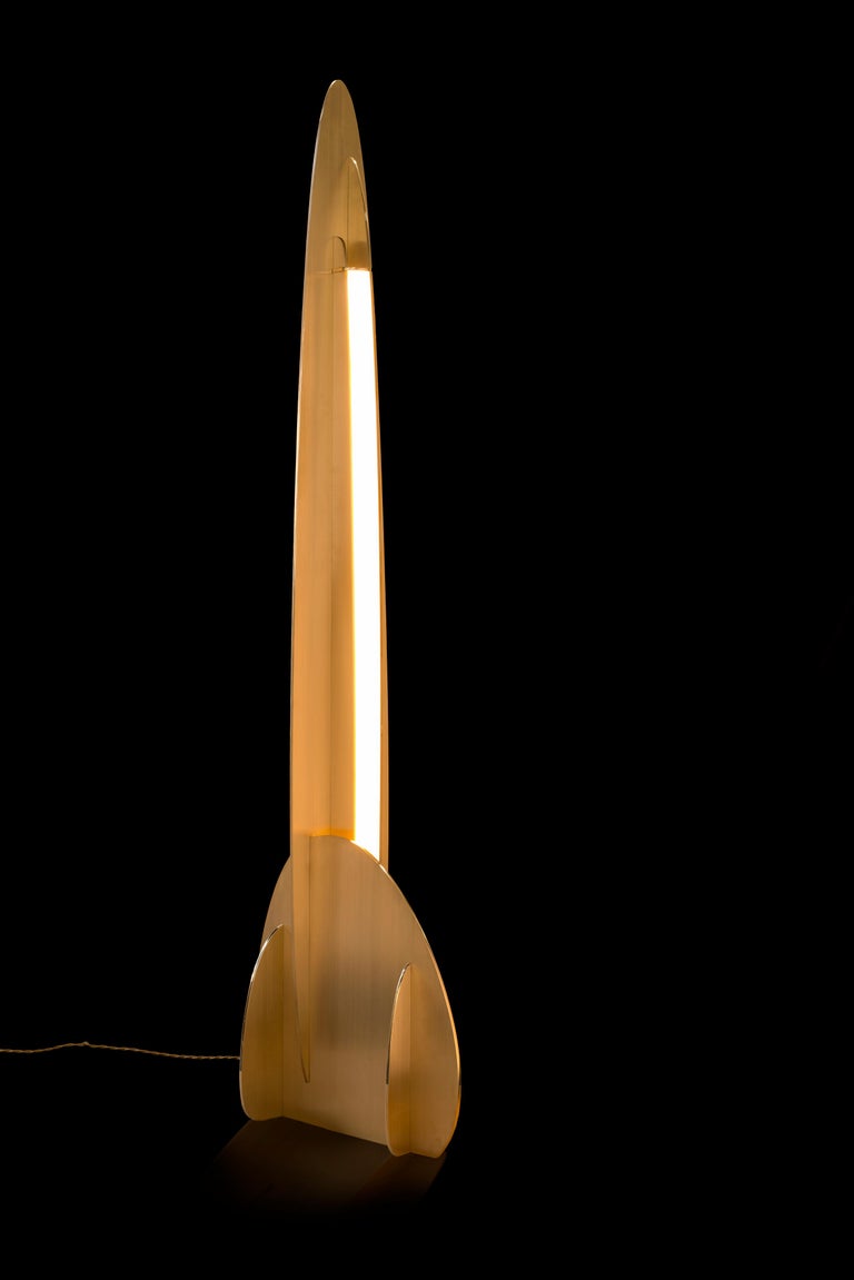 Interlocking Panels Floor Lamp For Sale at 1stDibs