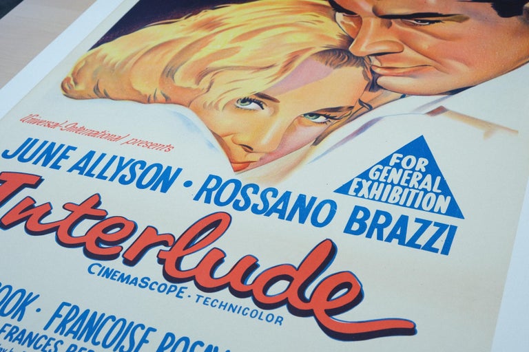 Interlude '1957' Vintage Original Poster, Mint Linen Backed For Sale at ...