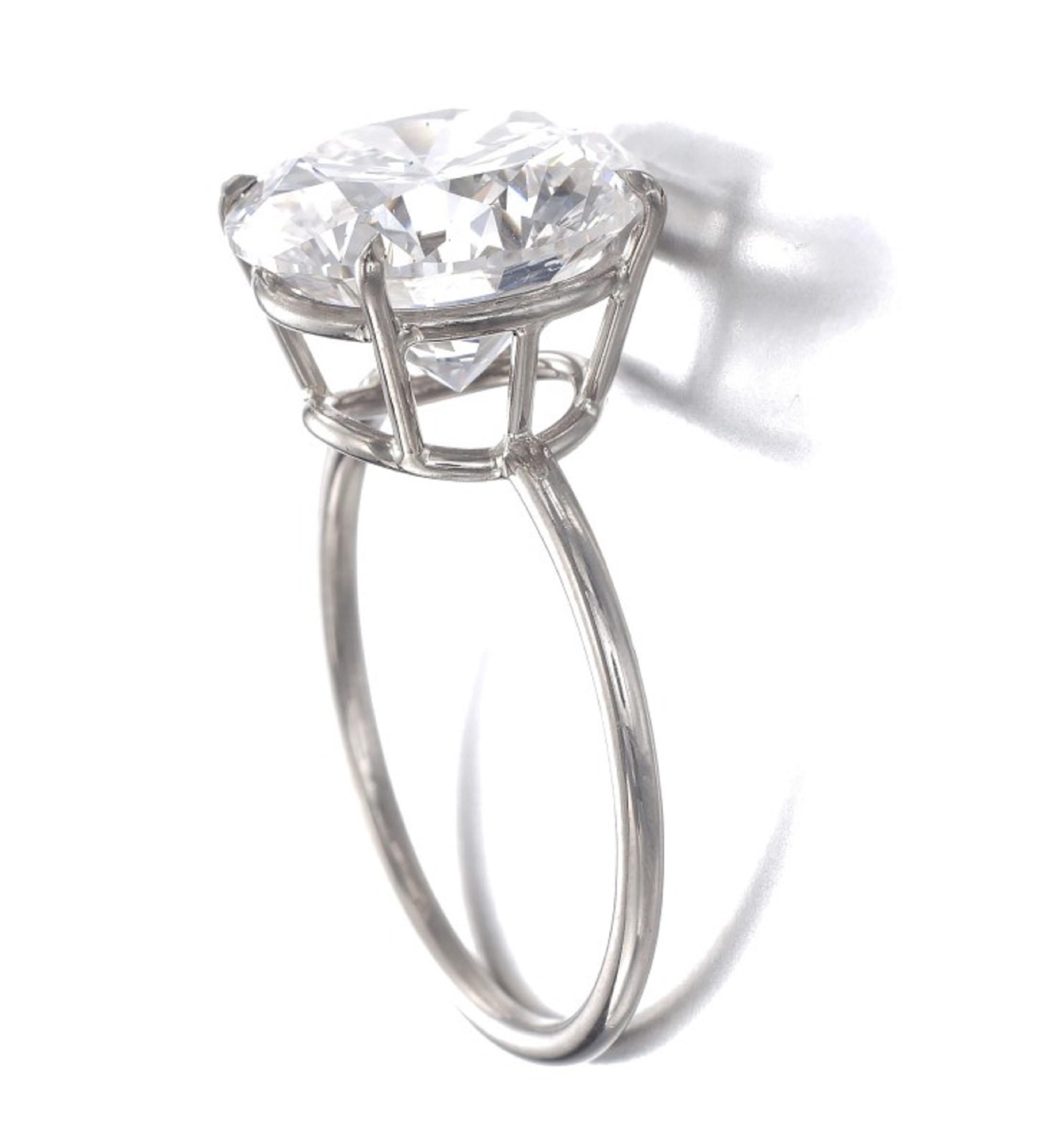 Internally Flawless GIA Certified 9.22 Ct Round Brilliant Cut Diamond ...