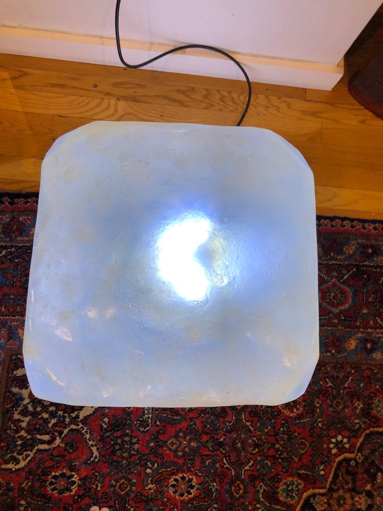 Internally Lit Pop Art "Ice Cube" Occasional Table For Sale at 1stDibs