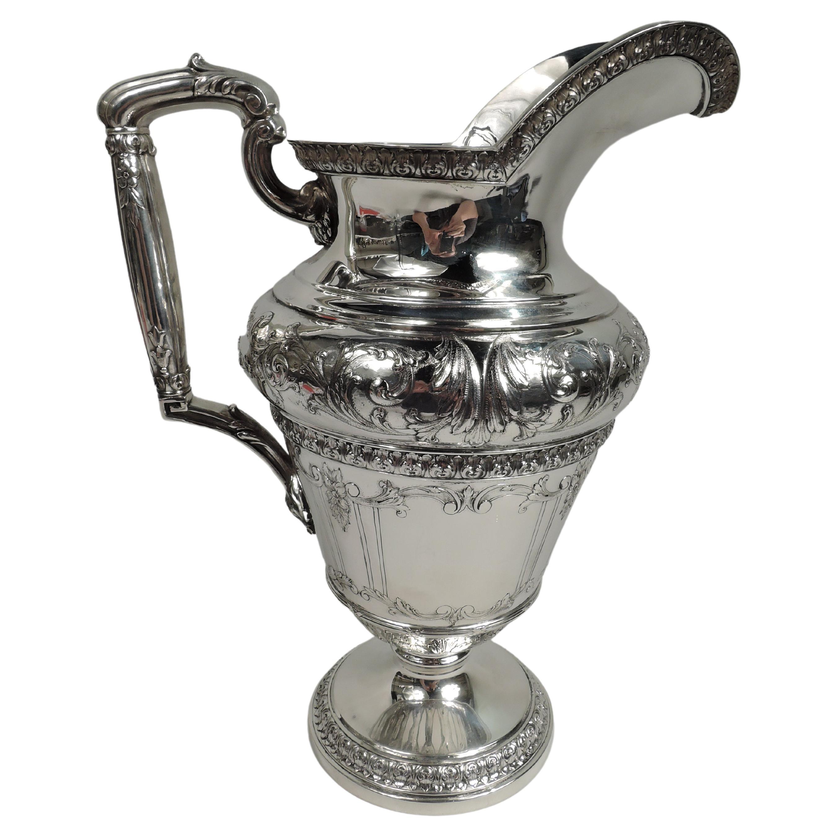 Antique American Full-Bodied Sterling Silver Water Pitcher For Sale at ...