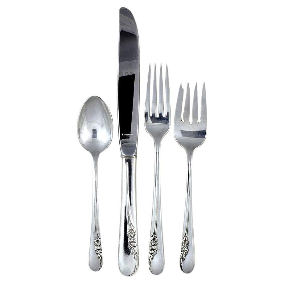 Wallace Sterling Silver Grande Baroque Seven Piece Flatware Place ...
