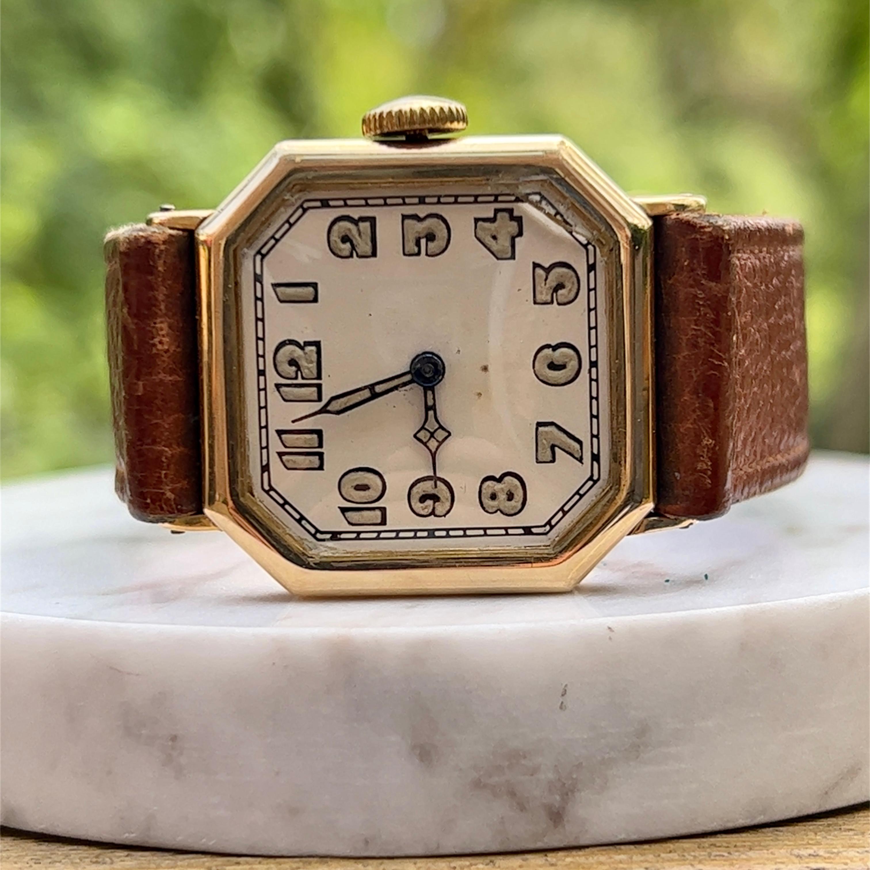International Watch Company Wristwatch in 18 Karat Gold, Circa 1922 at ...