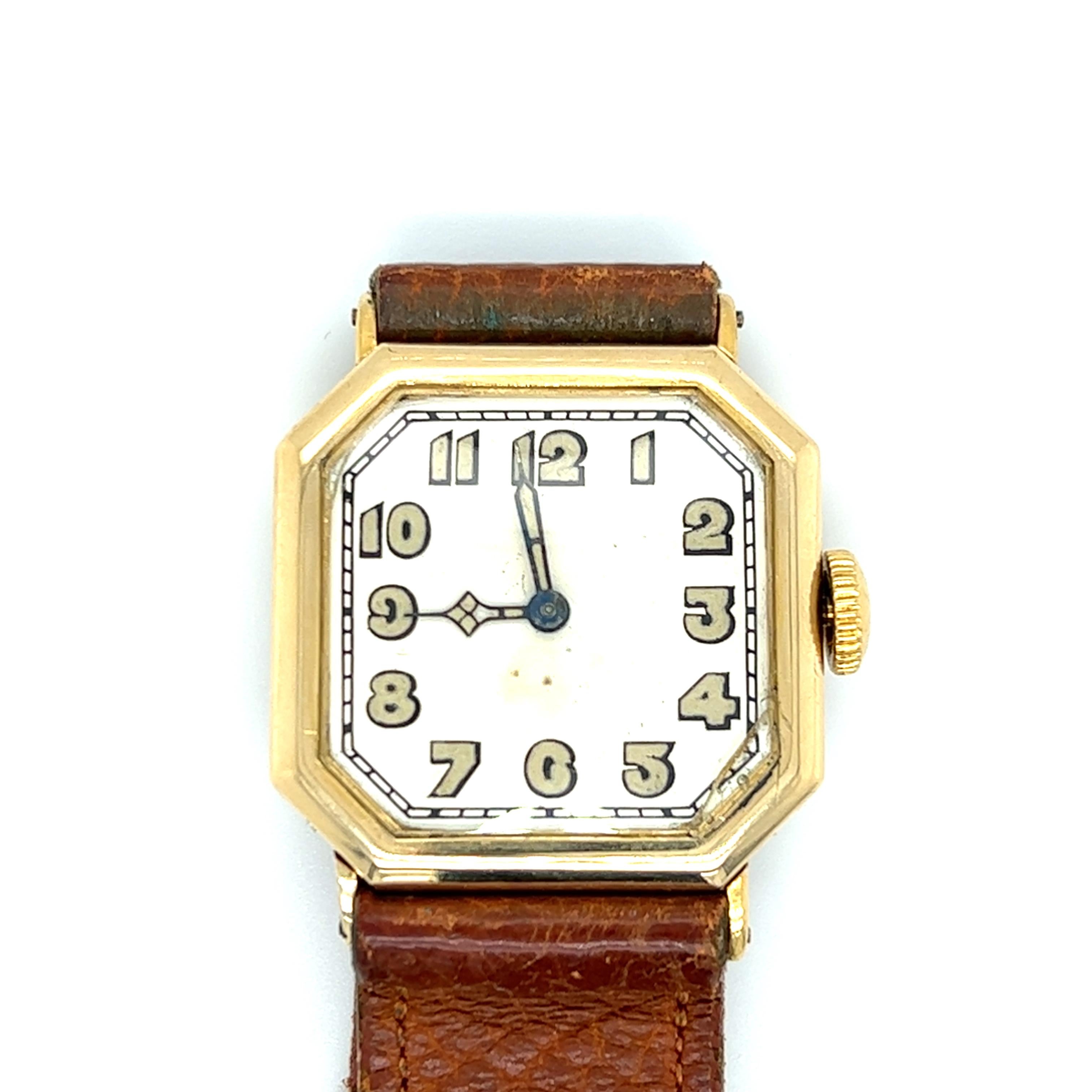 International Watch Company Wristwatch in 18 Karat Gold, Circa 1922 at ...