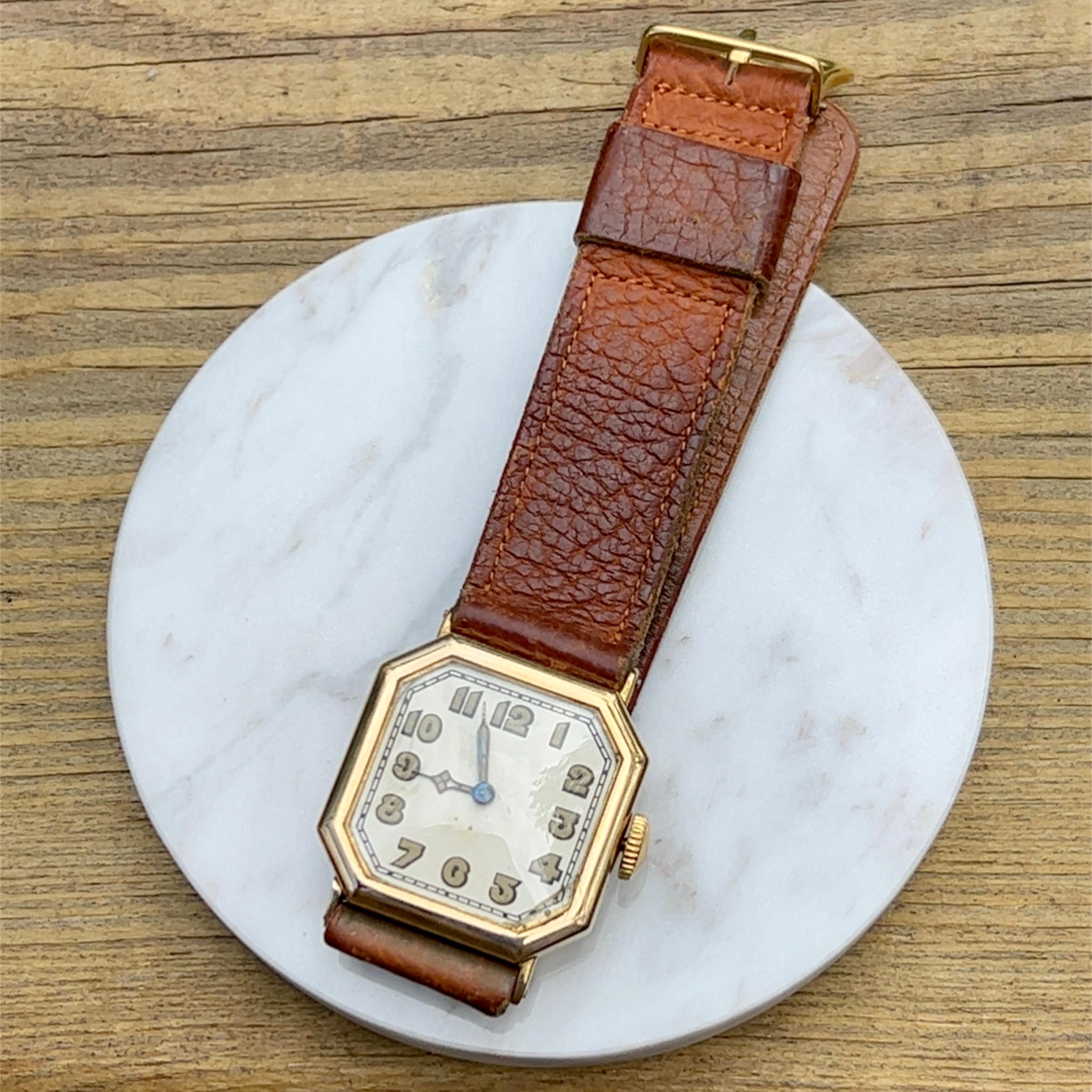 International Watch Company Wristwatch in 18 Karat Gold, Circa 1922 at ...