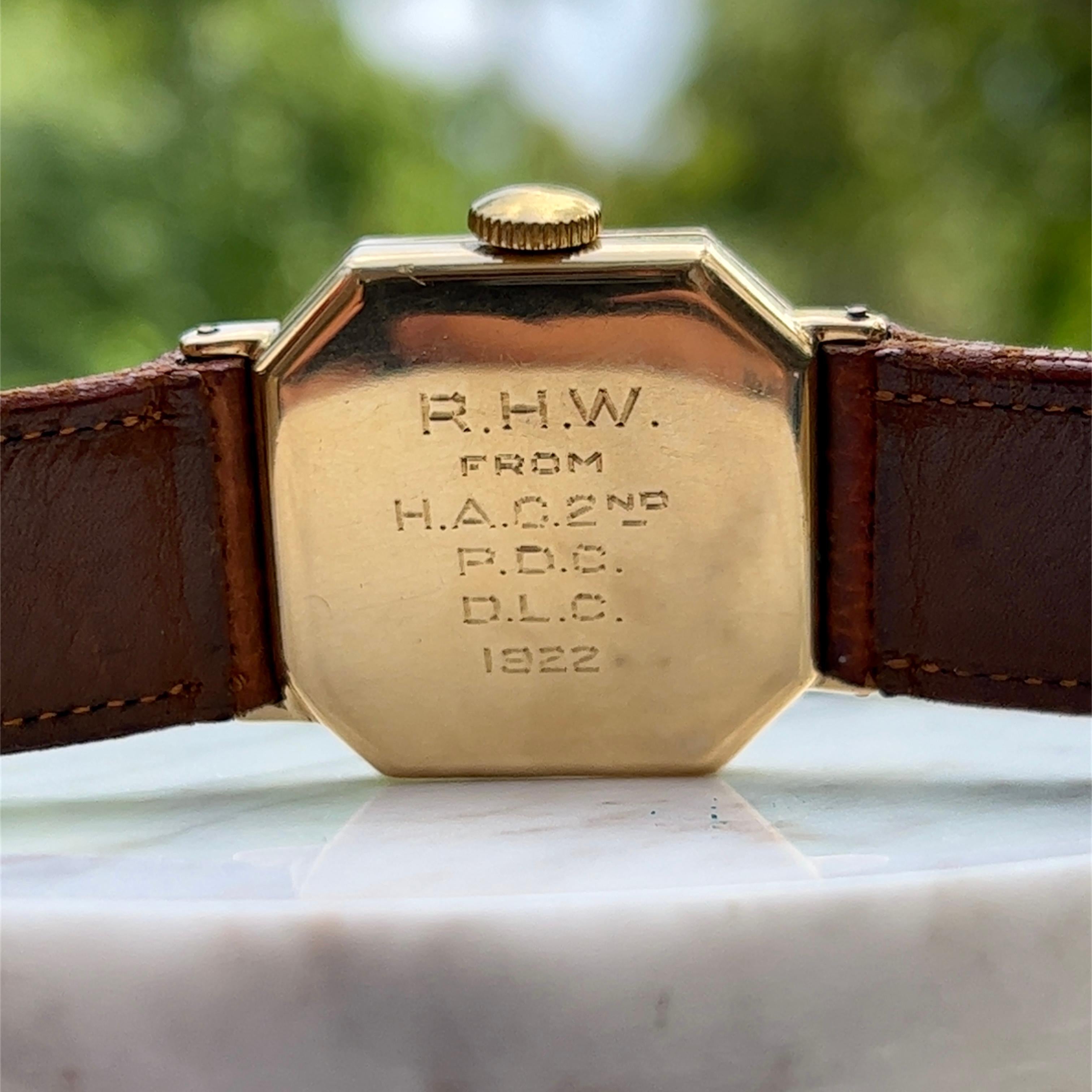 International Watch Company Wristwatch in 18 Karat Gold, Circa 1922 at ...
