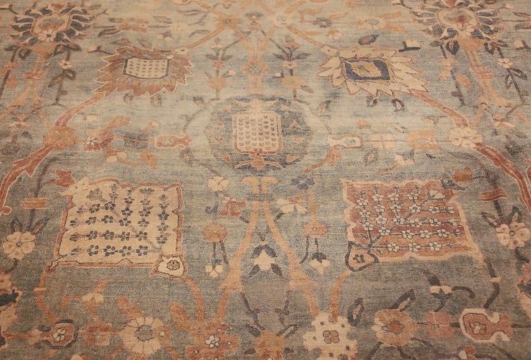 Intricate Vase Design Antique Persian Kerman Rug. Size: 11 ft 6 in x 16 ...