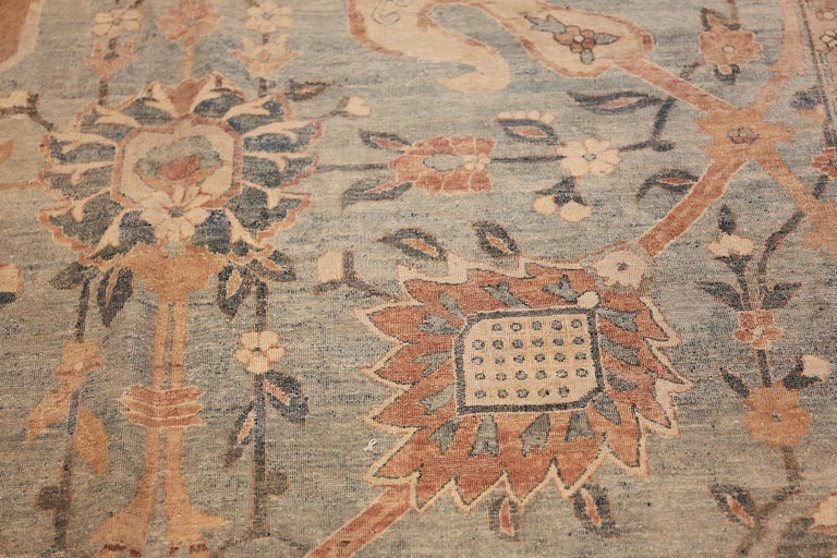 Intricate Vase Design Antique Persian Kerman Rug. Size: 11 ft 6 in x 16 ...