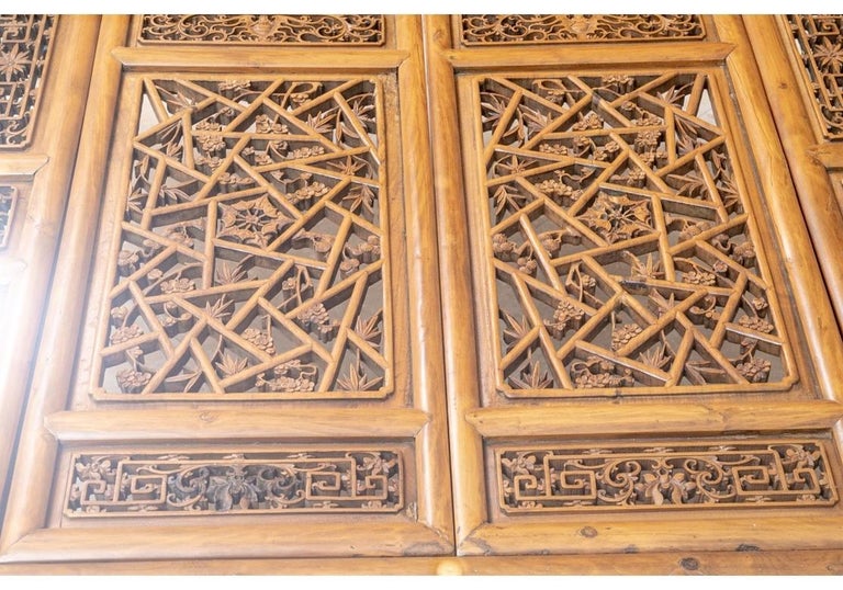 Intricate Carved Asian Wood Panel Mounted as a Cocktail Table at 1stDibs